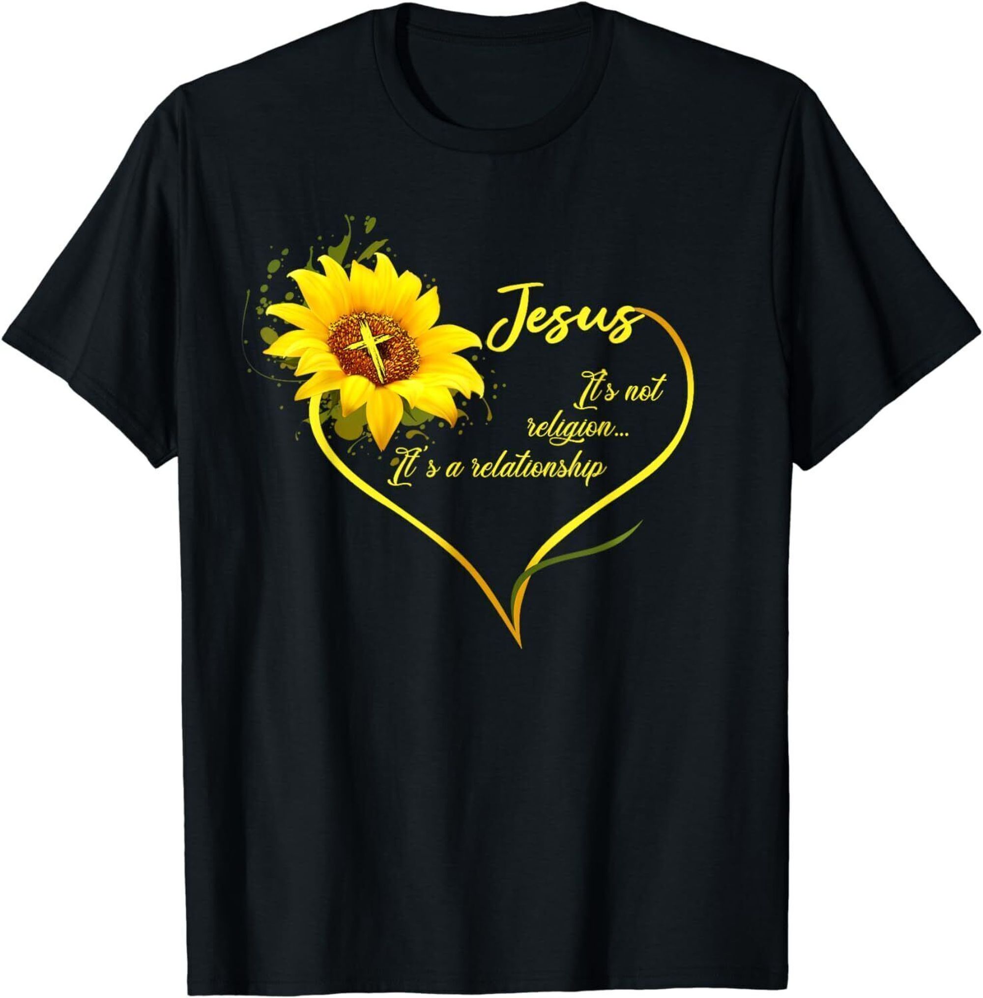 Faithful Connection: Jesus Sunflower Art Tee - Embrace the Relationship ... Faithful Connection: Jesus Sunflower Art Tee - Embrace the Relationship ...