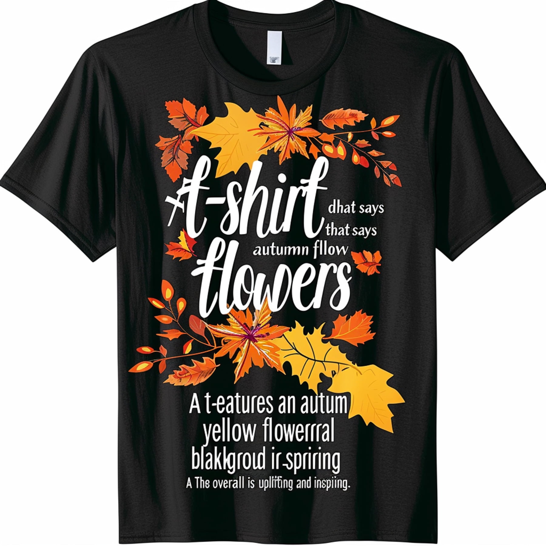 Faithful Fall Floral TShirt Inspirational Christian Tee with Autumn ...