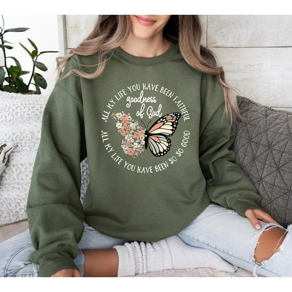 Faithful God Butterfly Christian Faith Graphic Scripture Inspired Hope ...