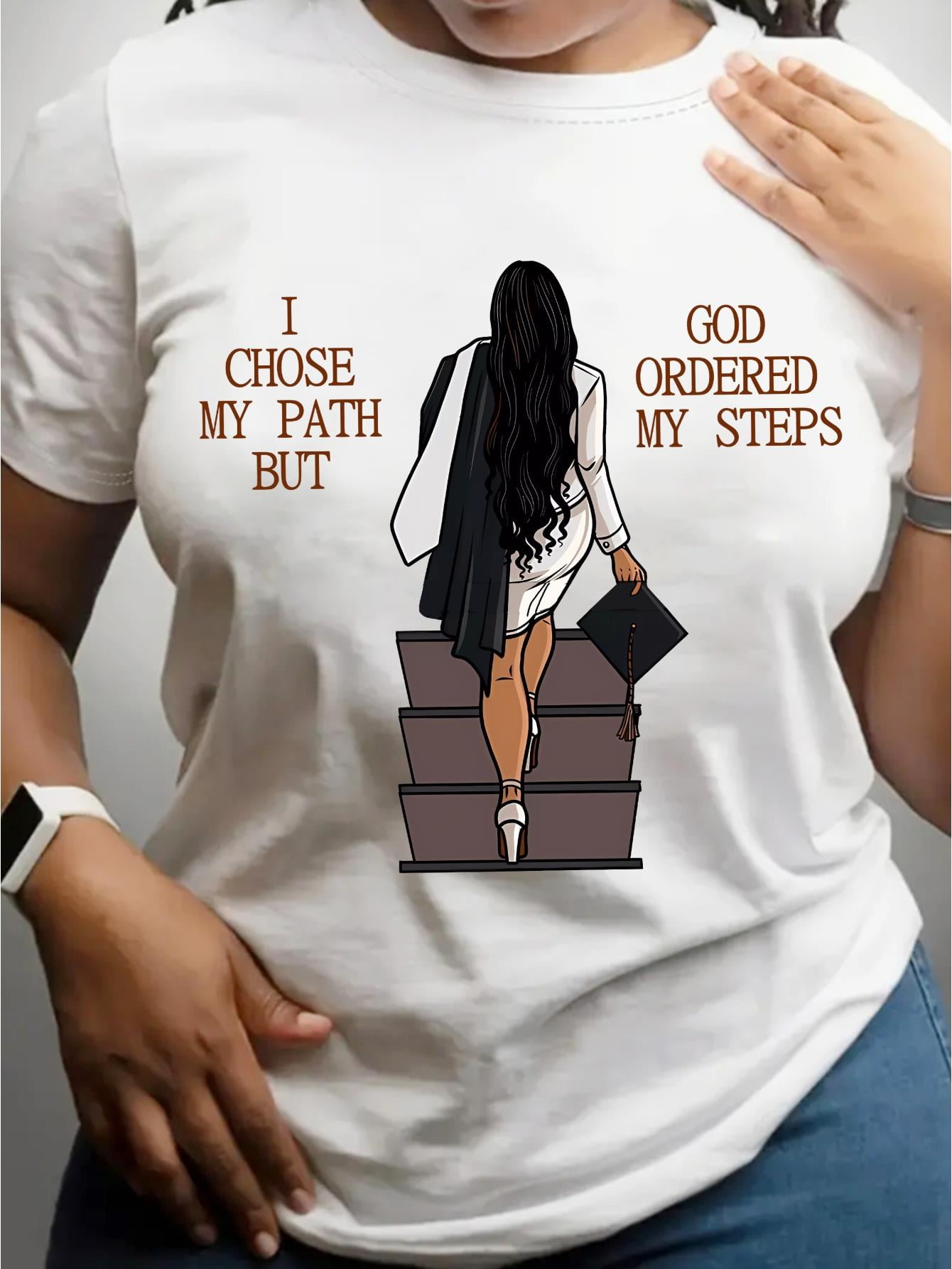 Faithful Graphic Tee - Crew Neck, Micro Elasticity, Semi-Sheer ...