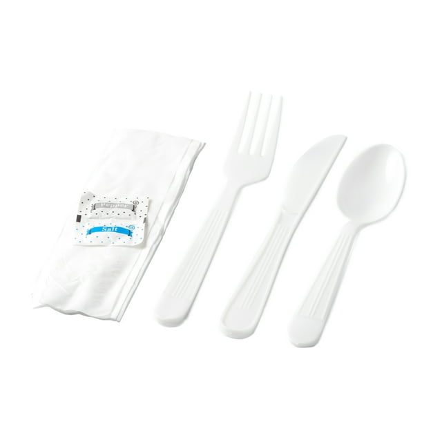 Faithful Supply Plastic Silverware Sets (125 Pre-Packaged) | Heavy Duty ...