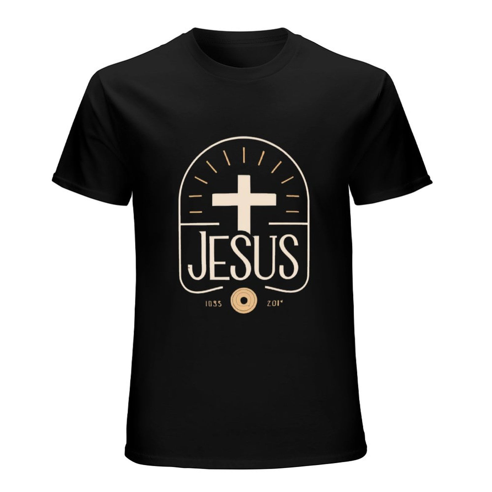 Faithful Symbol Jesus Cross Men's T-Shirt Religious Christian Tee ...