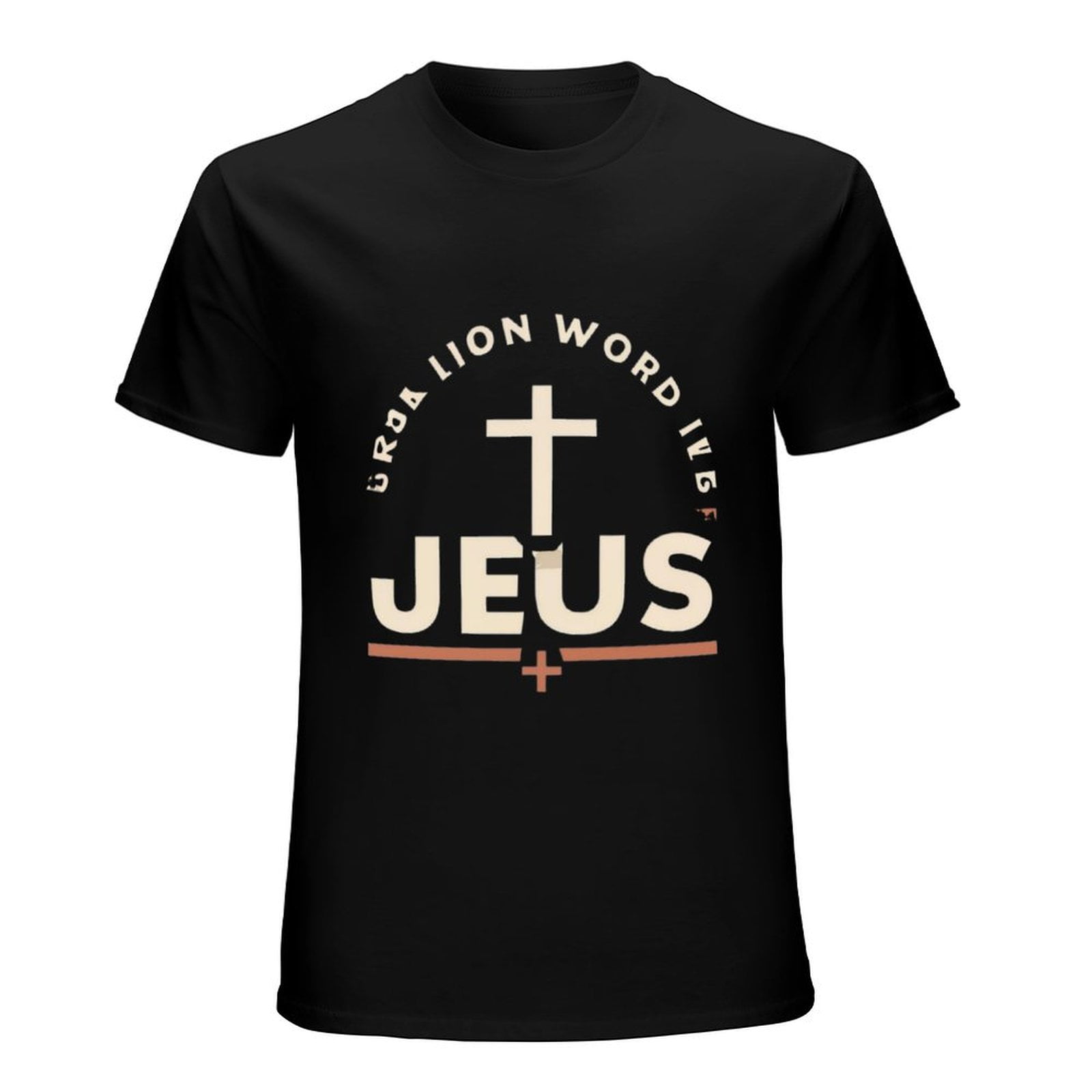 Faithful Symbol Jesus Cross Men's T-Shirt Religious Christian Tee ...