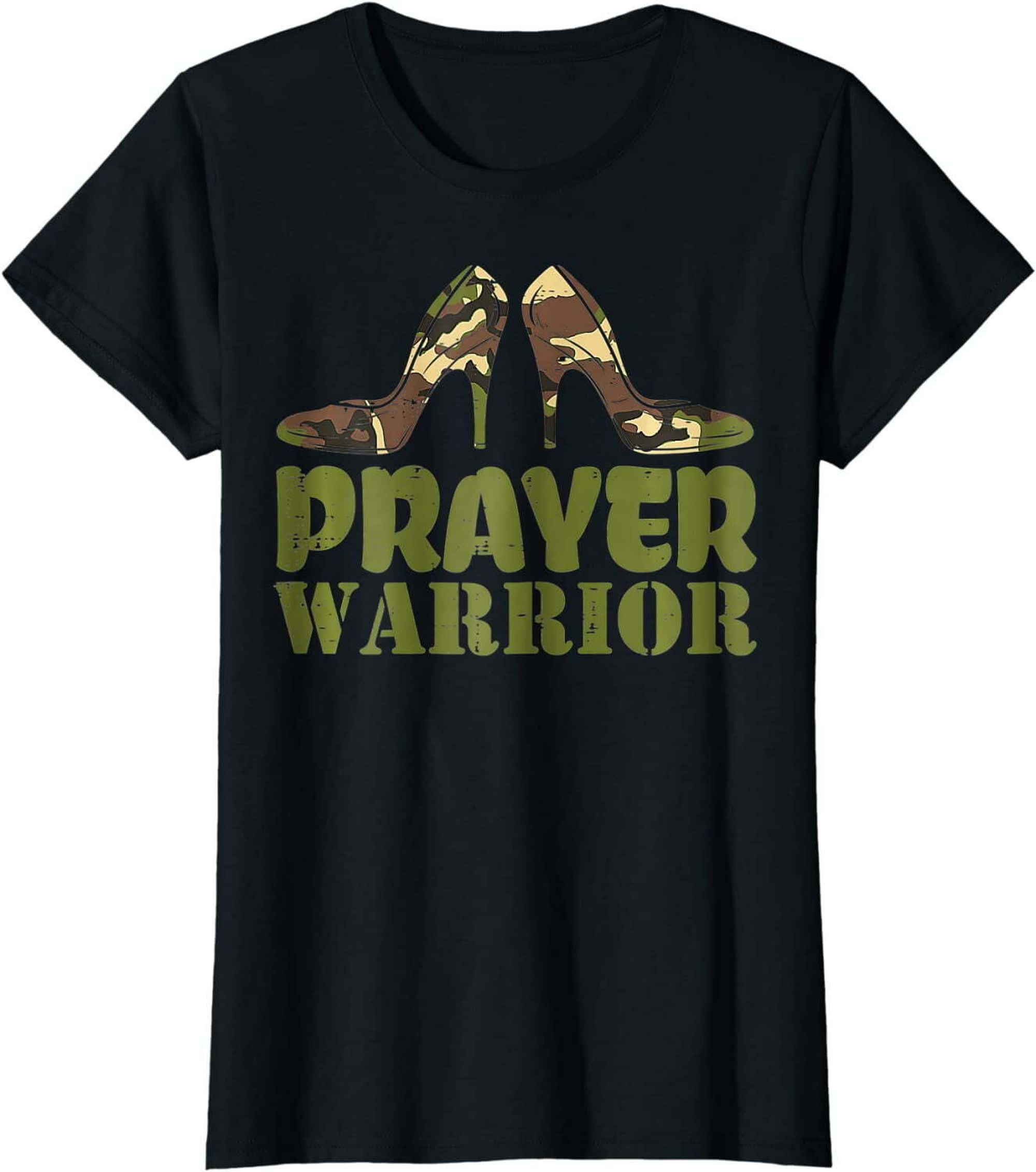 Faithful Warrior Camo Heels Christian T-Shirt - Embrace Your Faith in ...
