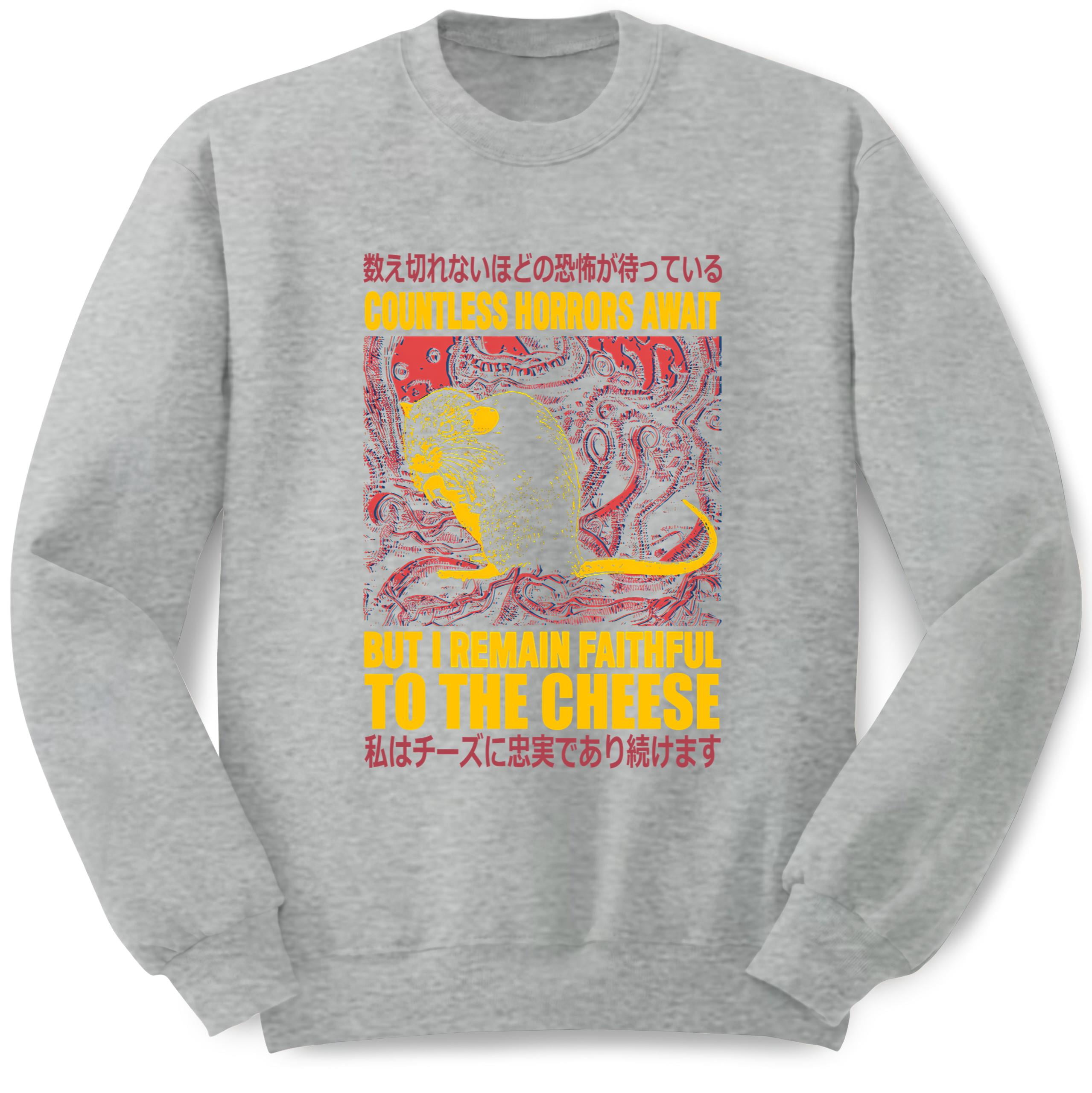 Faithful to the Cheese Japanese Horror Rat Shirt - Walmart.com