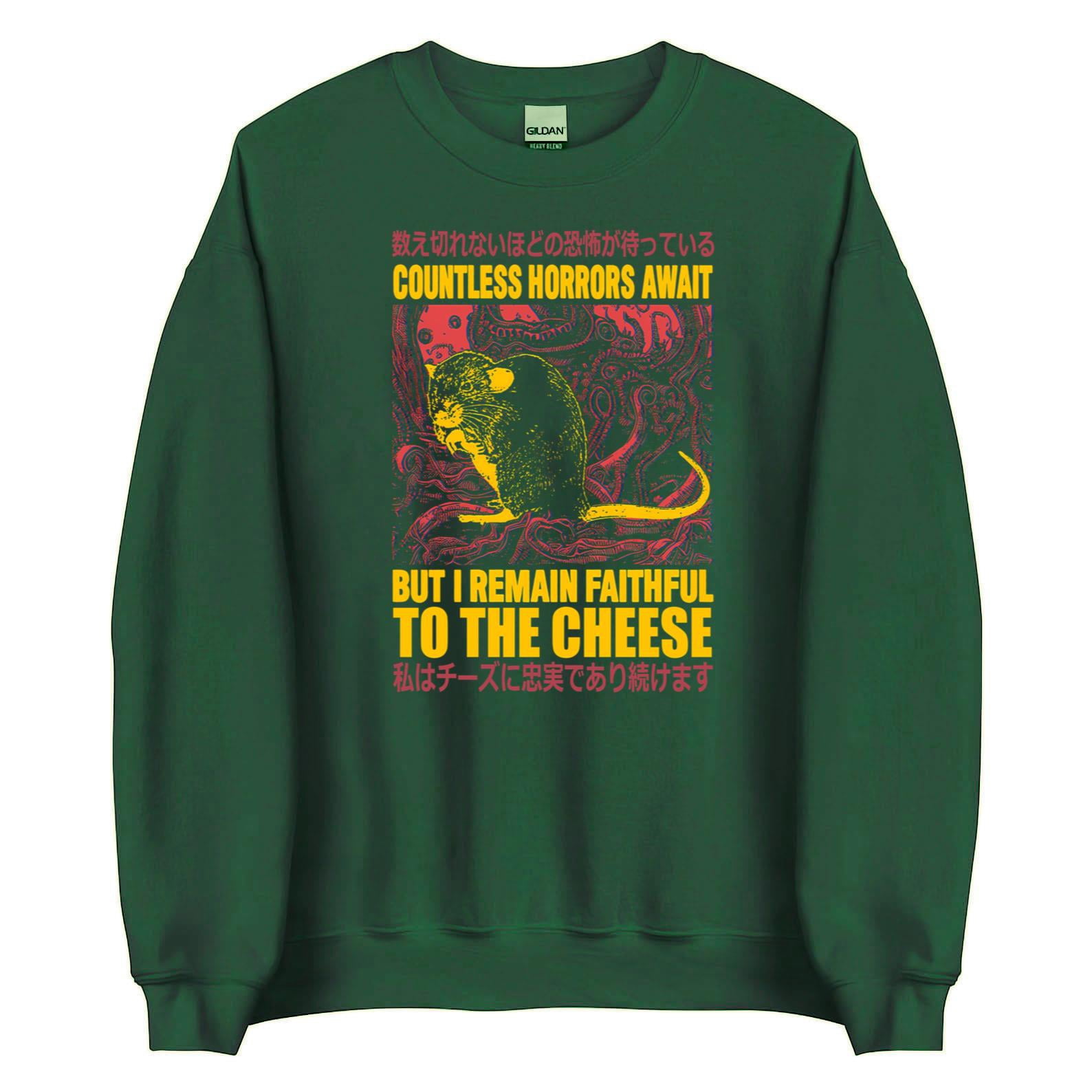 Faithful to the Cheese Japanese Horror Rat T-Shirt-TH37581 - Walmart.com