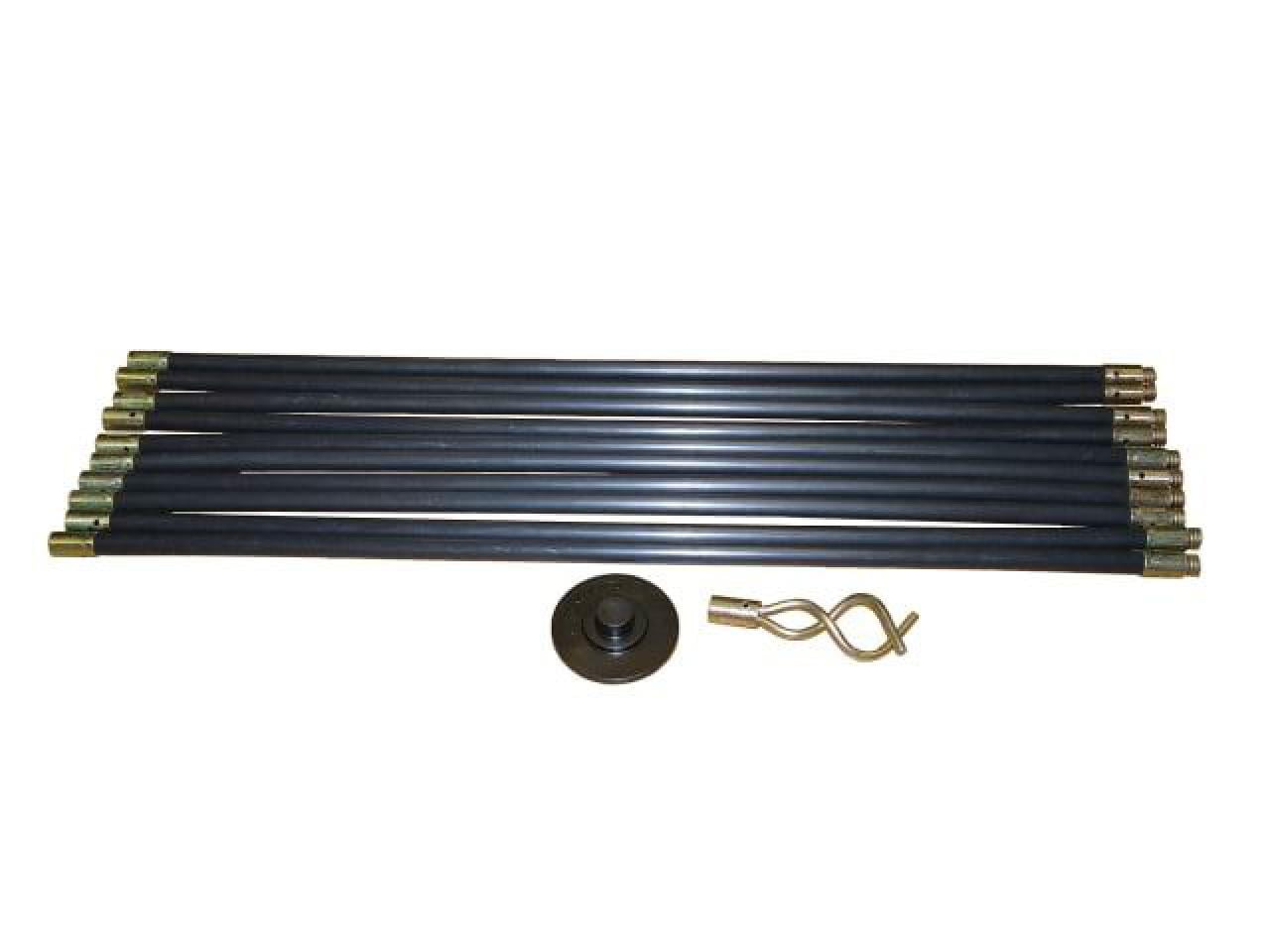 Faithfull - Universal Drain Clean Set (10 x Rods Plunger & Worm ...