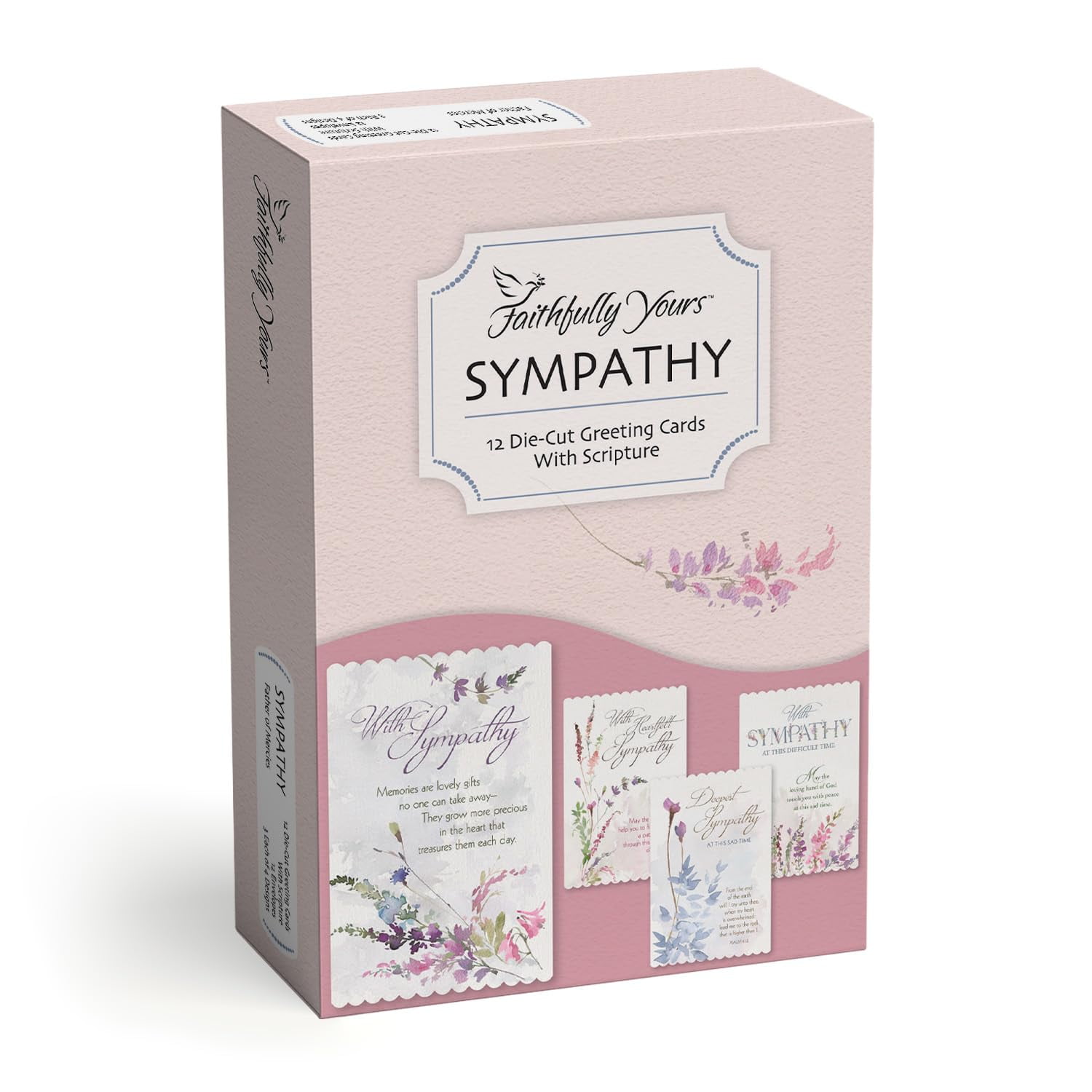 Faithfully Yours Designer Greetings Floral Sympathy Boxed Card ...