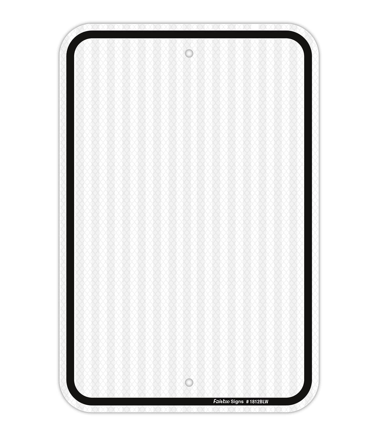 Faittoo Blank Write-On Metal Sign, 18 x 12 Inches Rust Free Aluminum ...