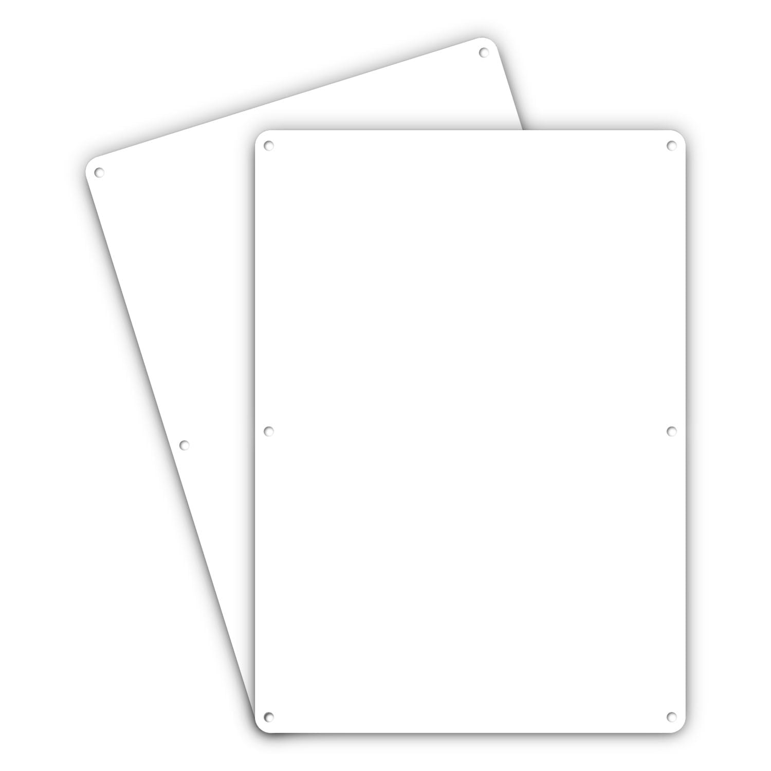Faittoo Blank Write-On Metal Sign, 2-Pack 14 x 10 Inches Rust Free ...