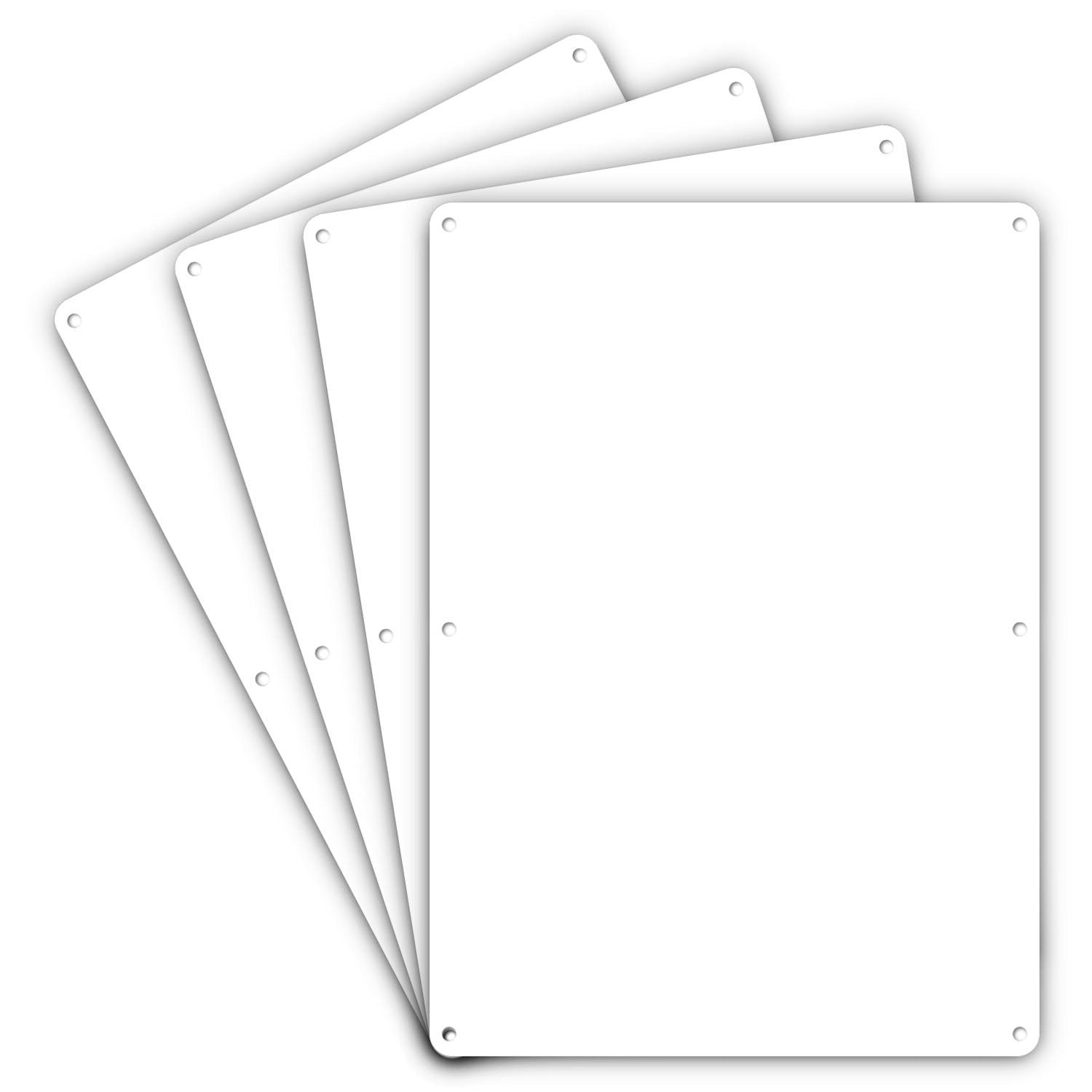 Faittoo Blank Write-On Metal Sign, 4-Pack 10 x 7 Inches Rust Free ...