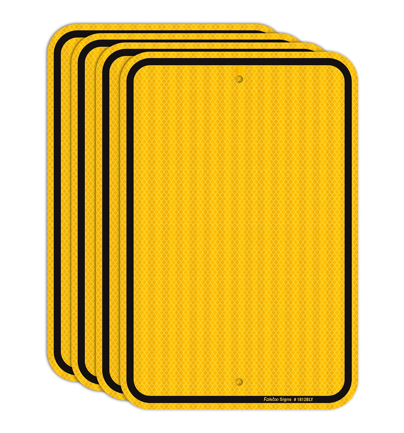 Faittoo Blank Write-On Metal Sign, (4 Pack) 18 x 12 Inches Rust Free ...