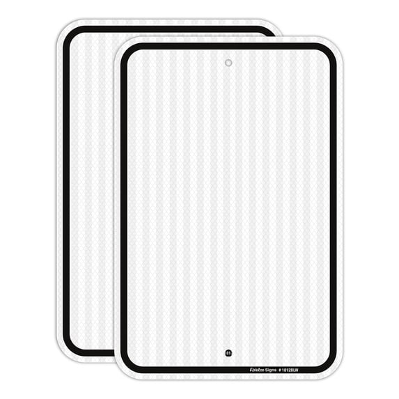 Faittoo Blank Write-On Metal Sign,Reflective 2-Pack 18 x 12 Inches ...