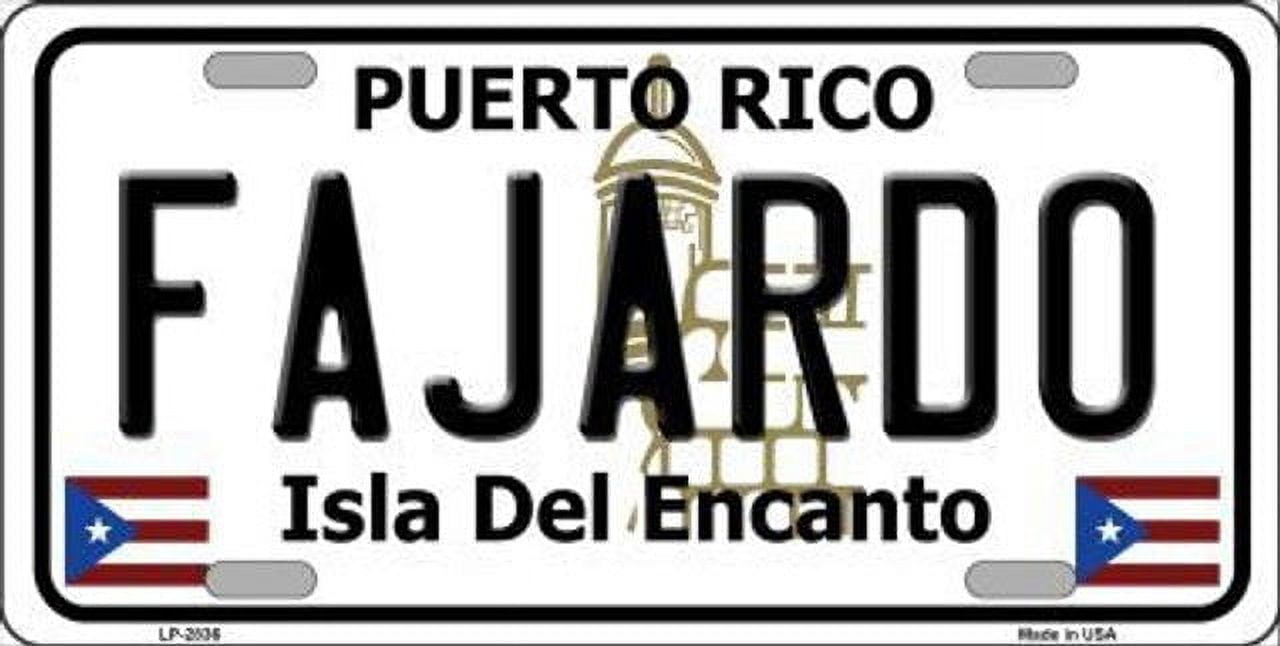 Fajardo Puerto Rico Metal Novelty License Plate - Walmart.com