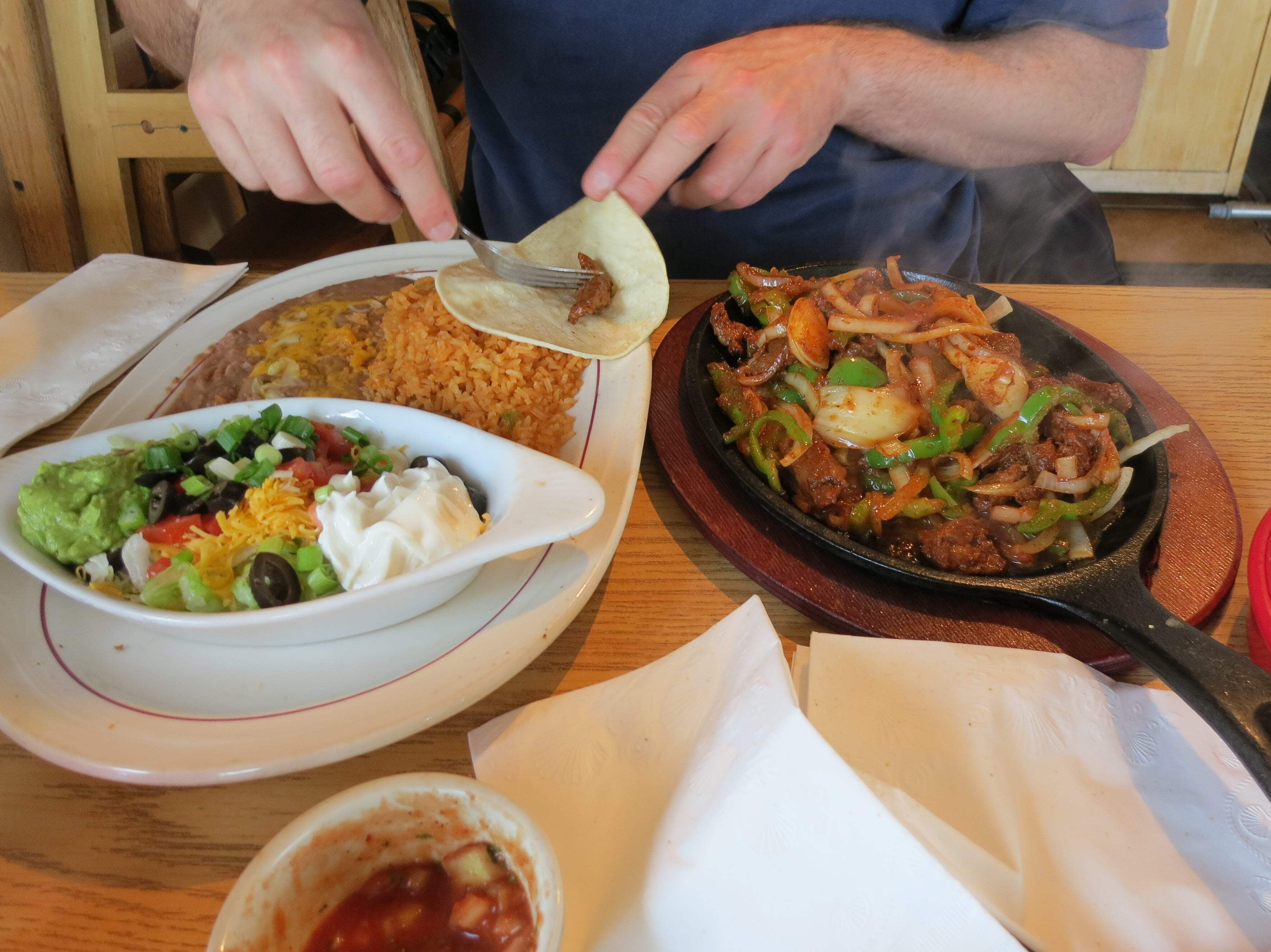 Fajitas Sizzling Fajita Glossy Poster Picture Photo Print Banner ...