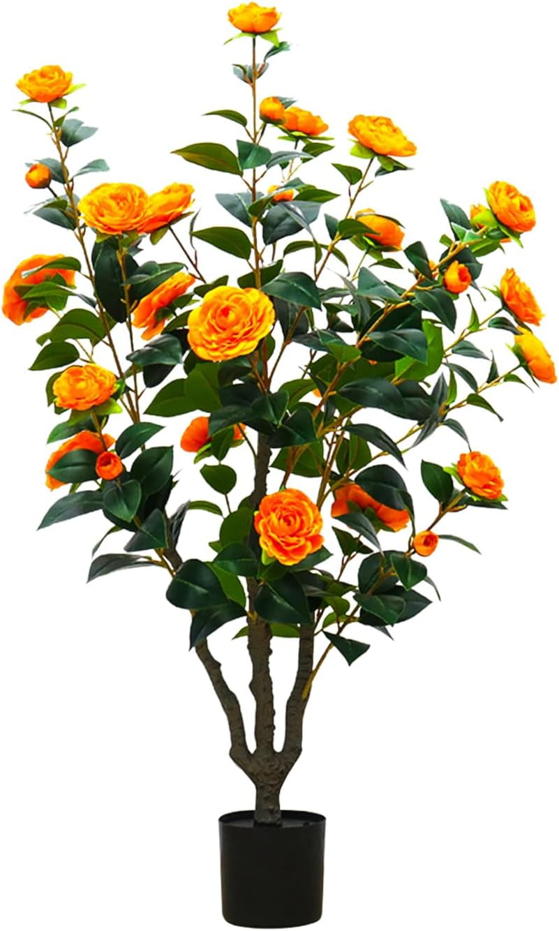 Fake Artificial Flower Trees Outdoor with More 43IN 32 Blooming Flowers ...