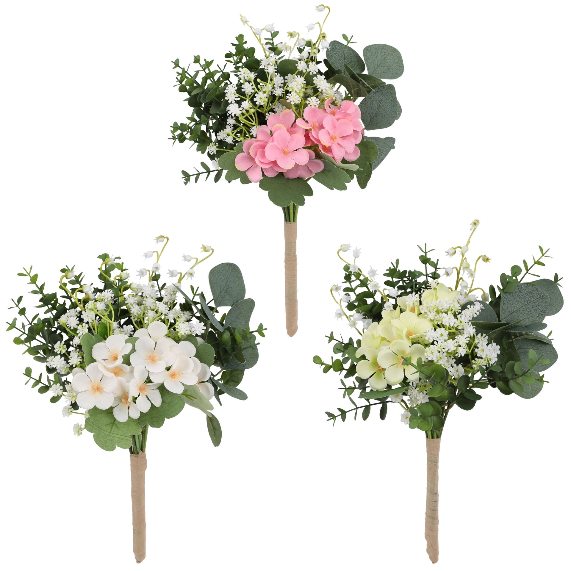 Fake Artificial Flowers Bouquet for Decoration, Silk Floral ...