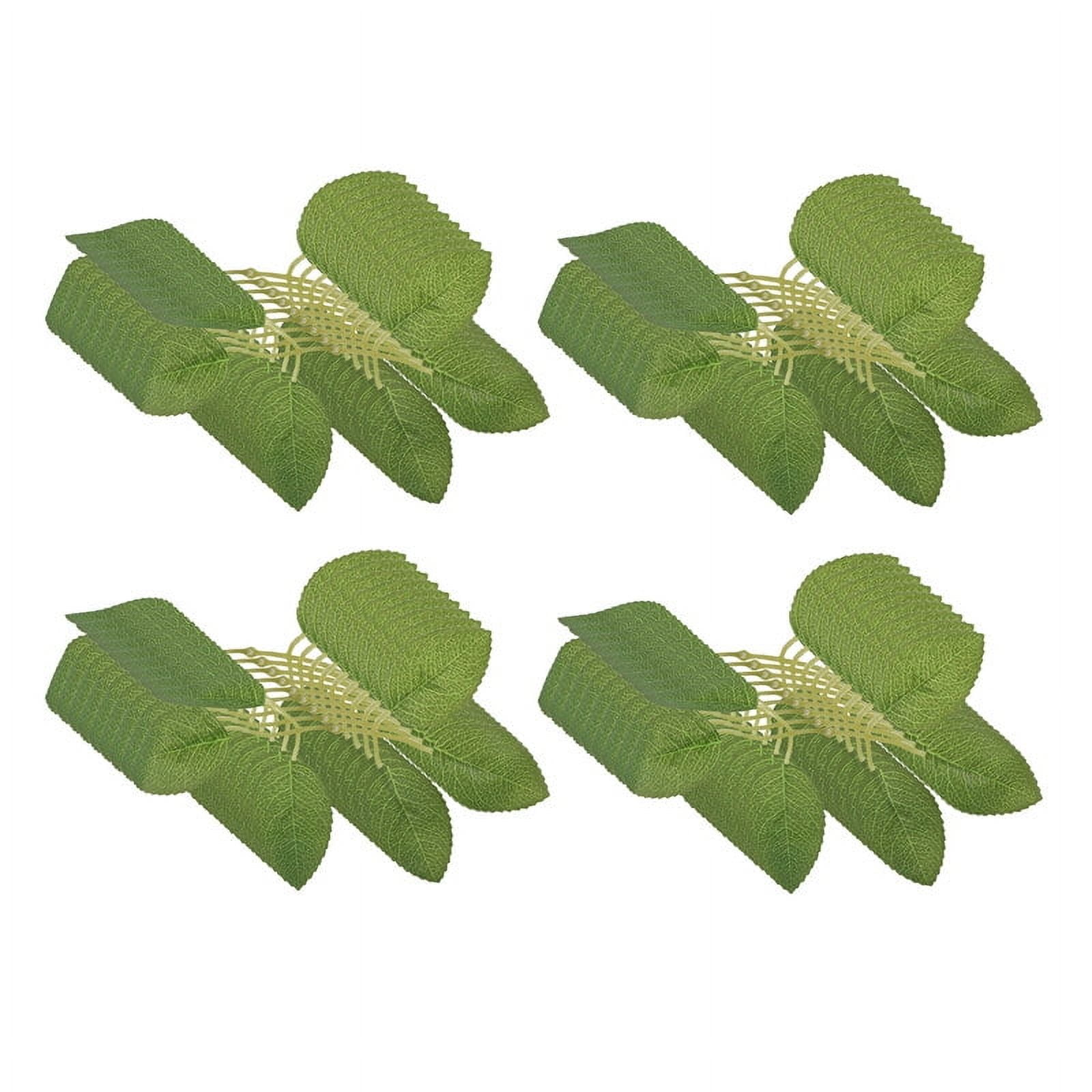 Fake Artificial Leaves for Roses Decorations - 36 Silk Green Flowers ...