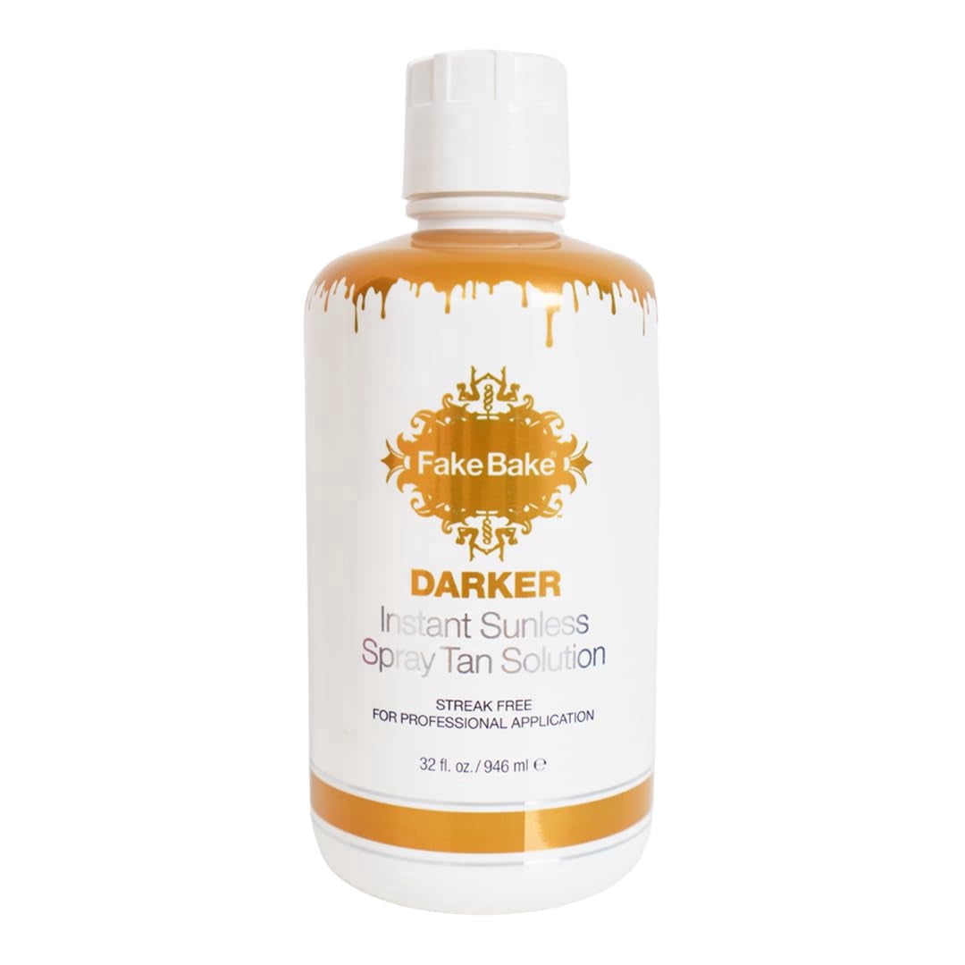 Fake Bake Darker Spray Tan Solution Sunless Self-Tanner for ...
