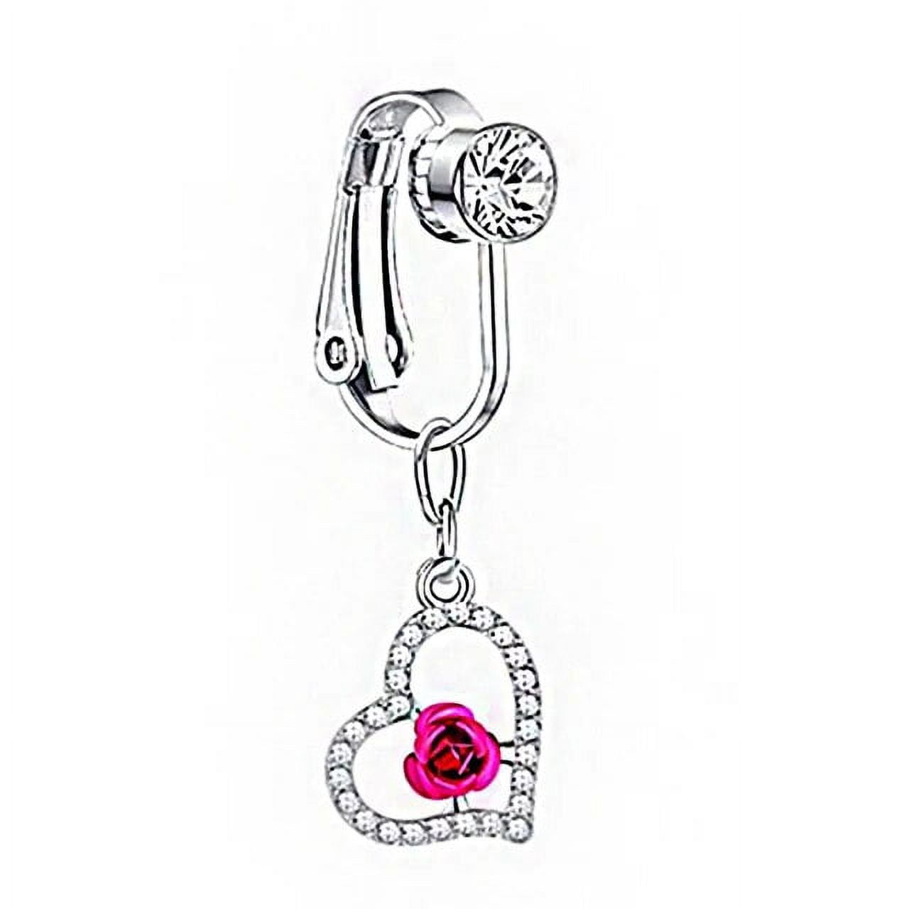Fake Belly Ring Snake Fake Belly Piercing Clip on Umbilical Navel Belly ...