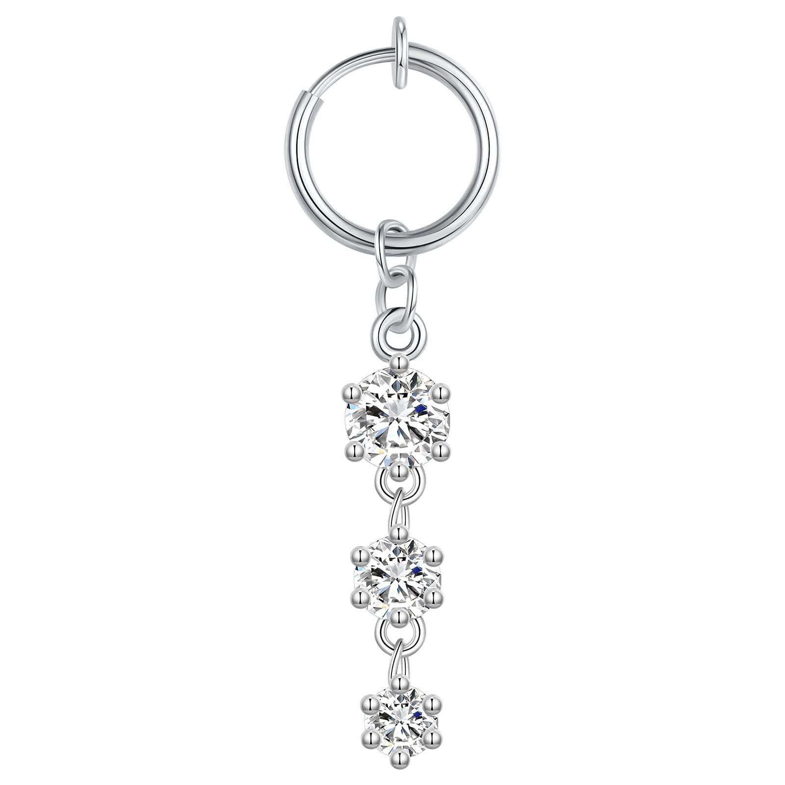Fake Belly Rings Clip on Belly Button Rings Non Piercing Briana ...