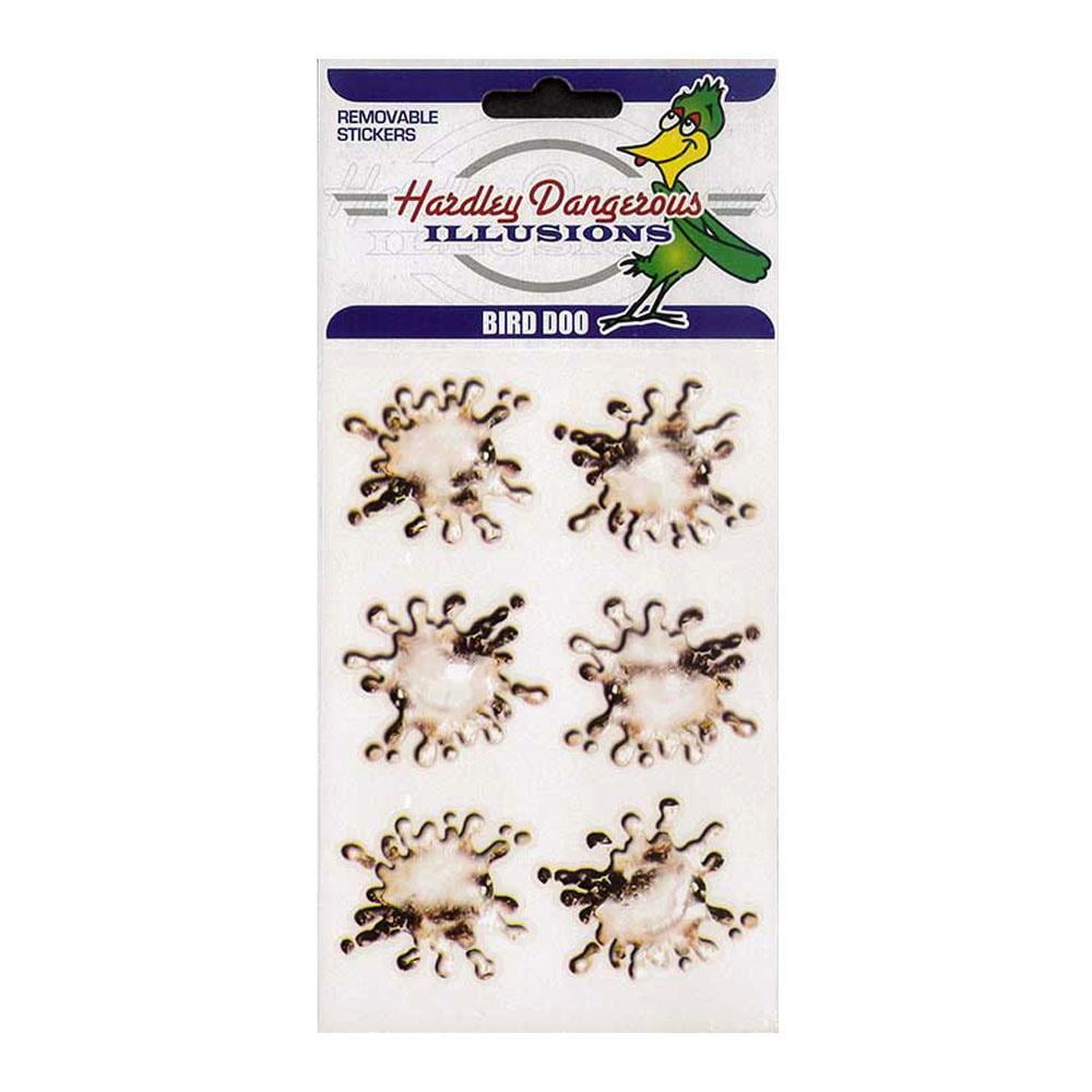 Hardly Dangerous Illusion Fake Bird Poop Decal Stickers Decoration ...