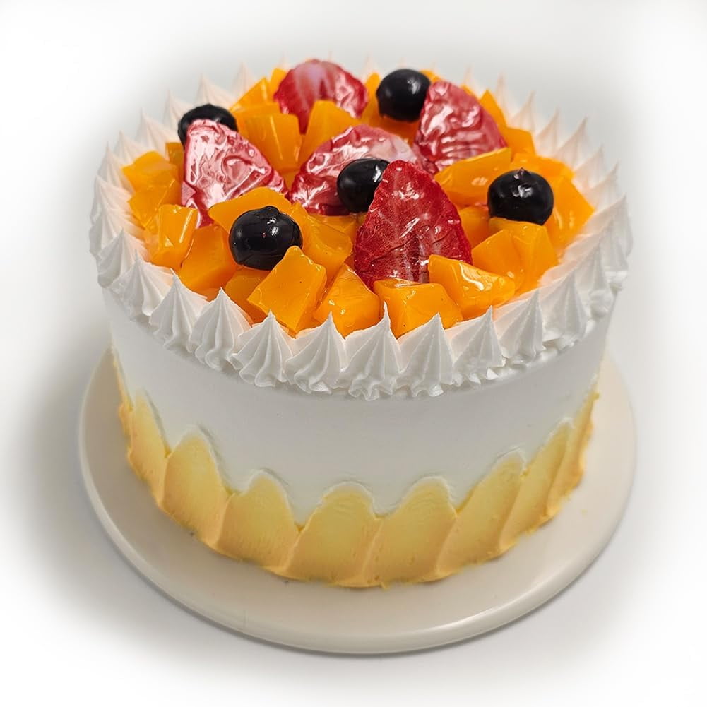 Fake Birthday Cake Realistic Fake Food Bakery Shop Cake Display Model ...