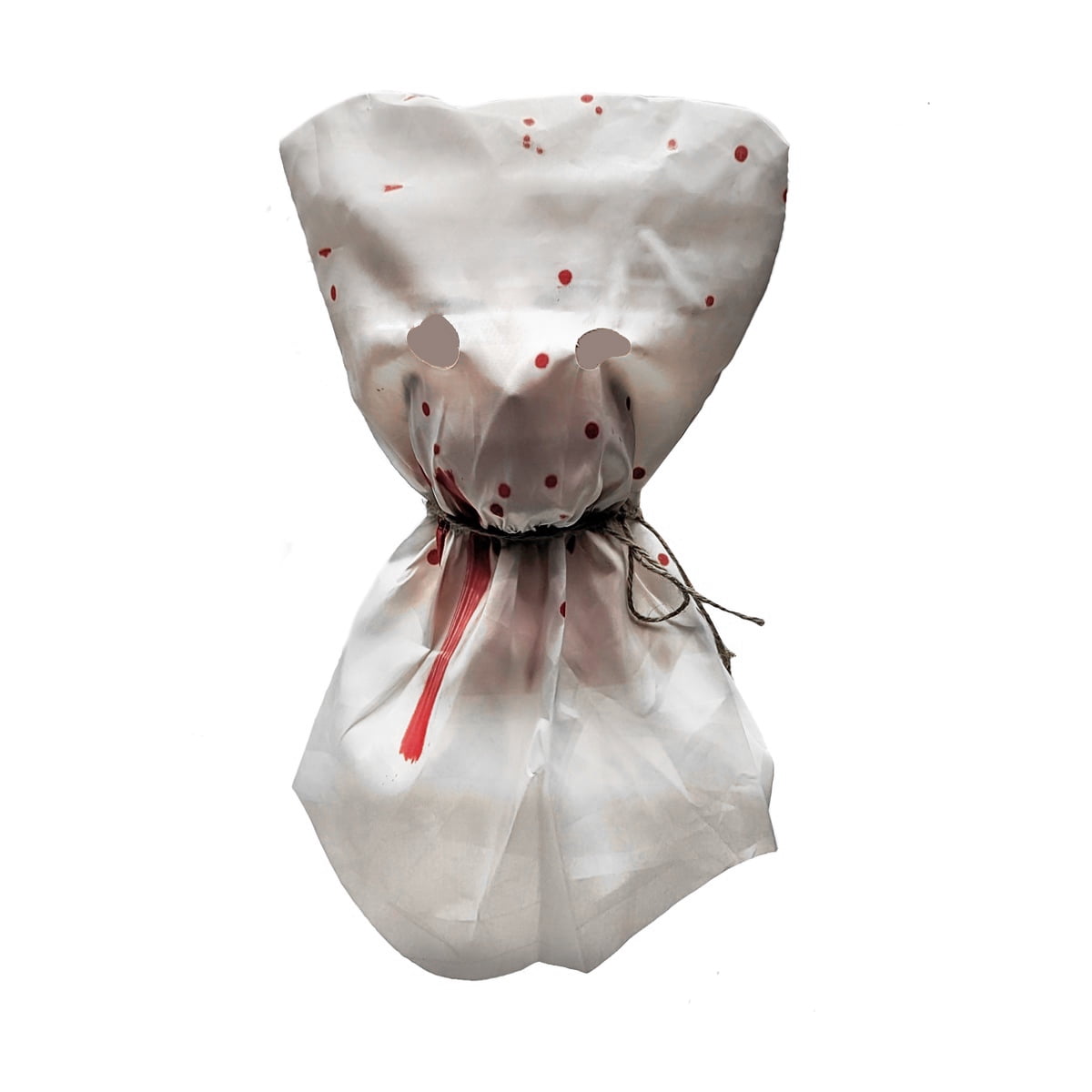 Fake Blood Spatter Hood Bloody White Hat Horror Movie Decor Halloween ...