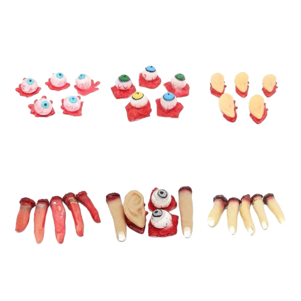 Fake Body Parts Human Scary Prop Broken Body Parts Bloody Organs for ...