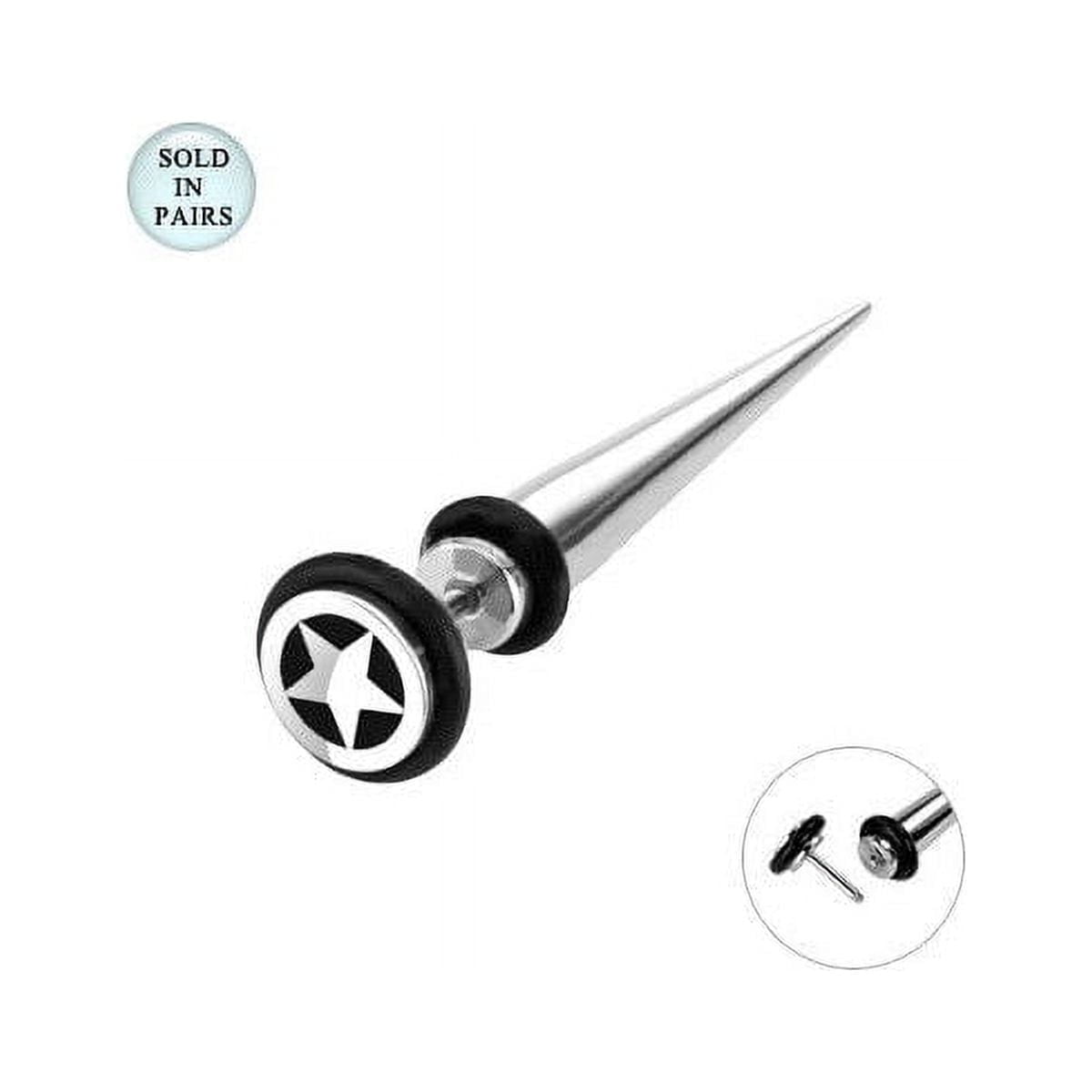 Fake/Cheater Star Logo Ear Stretcher - 16 Gauge - Walmart.com