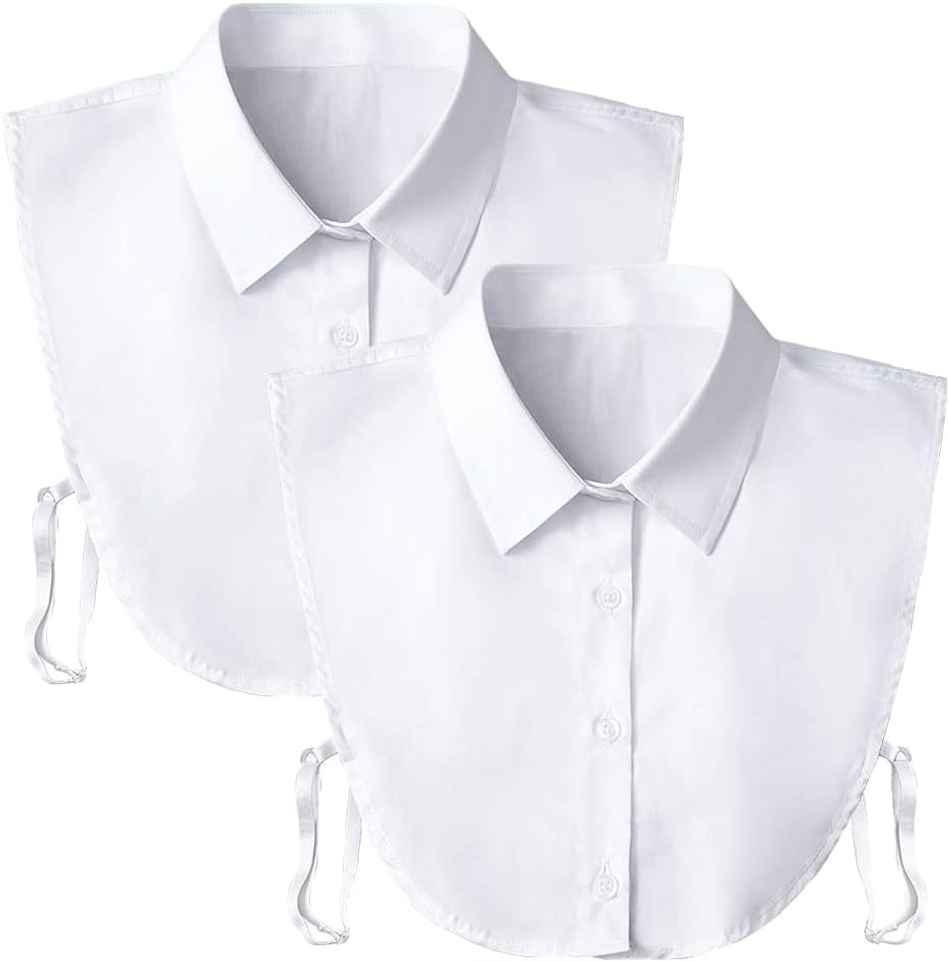 Fake Collar Detachable Dickey Collar Blouse Half Shirts Peter Pan Faux ...