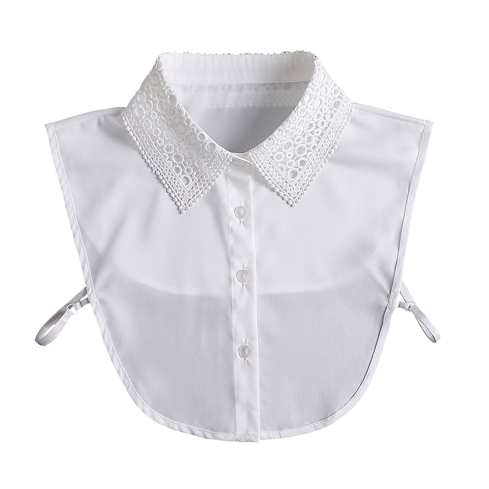 Fake Collar Lace Detachable Shirt Collar Blouse Half Shirt Faux False ...