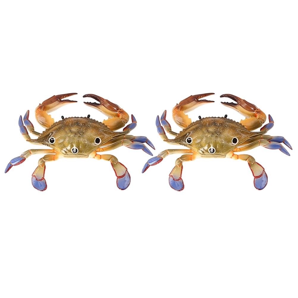 Fake Crabs Lovely Simulation Puzzle 2 Pcs Childrens Toys Sea Creatures ...