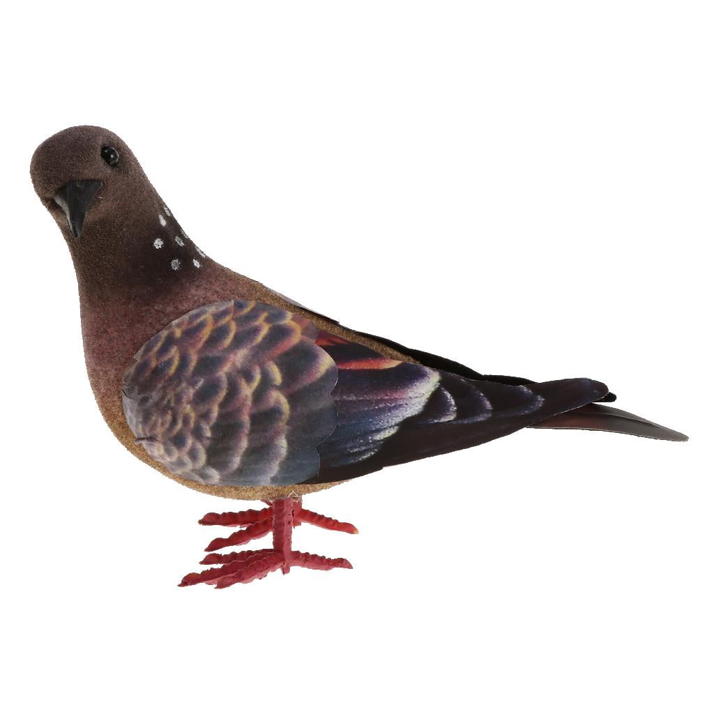 Realistic Faux Craft Size Decorative Doves, Artificial Foam Feathered ...