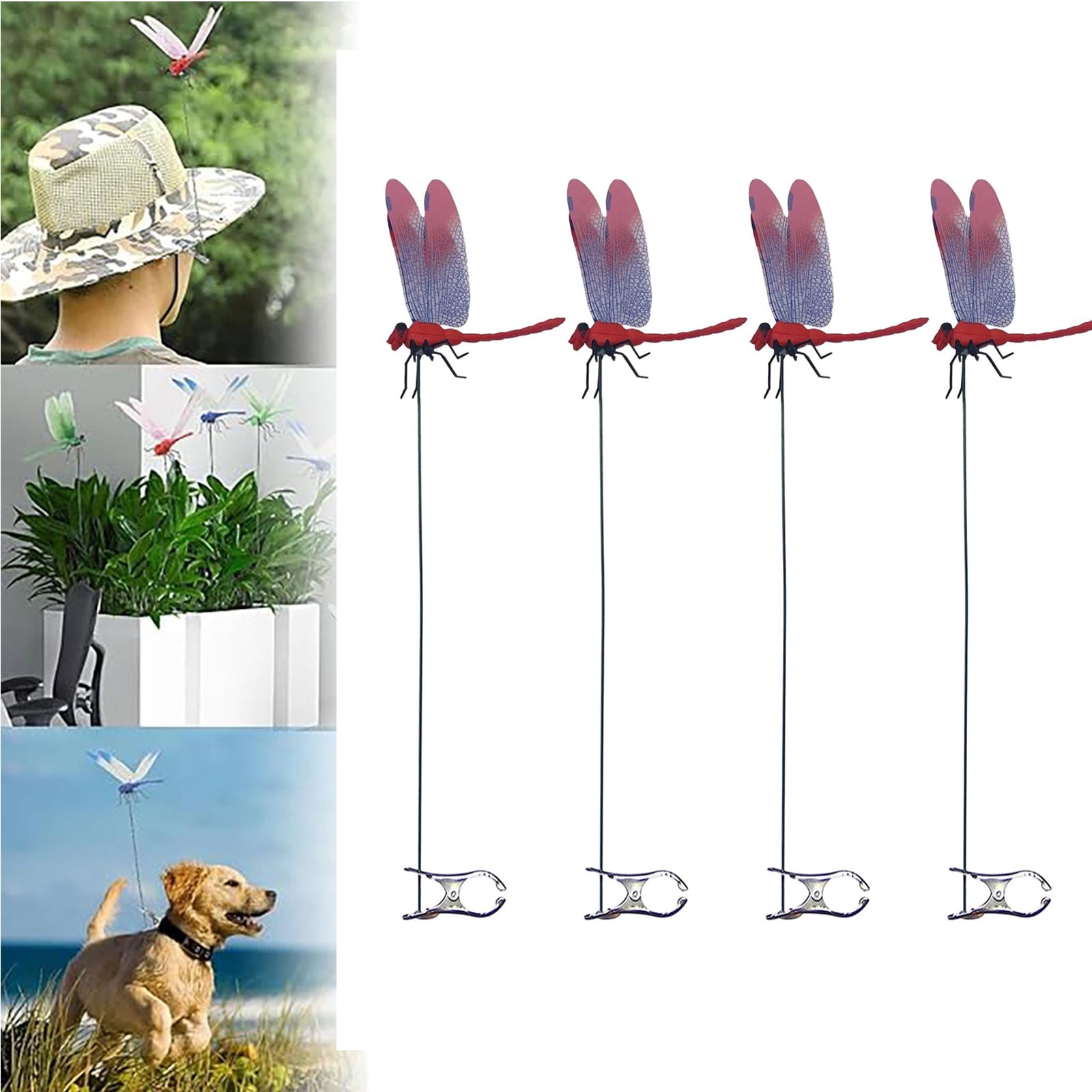 Fake Dragonfly Clip, Dragonfly Clip Bug Repellent, 3D Simulation ...