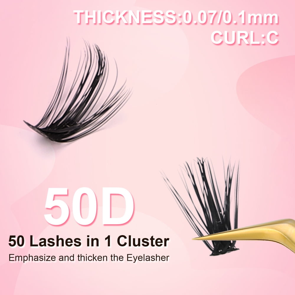 Fake Eyelashes Extensions for Women Easy to Use Realistic Look Lash ...