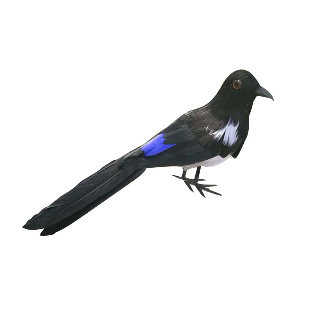 Fake Feathered Bird Realistic Raven Statue Crow Sculpture Garden ...