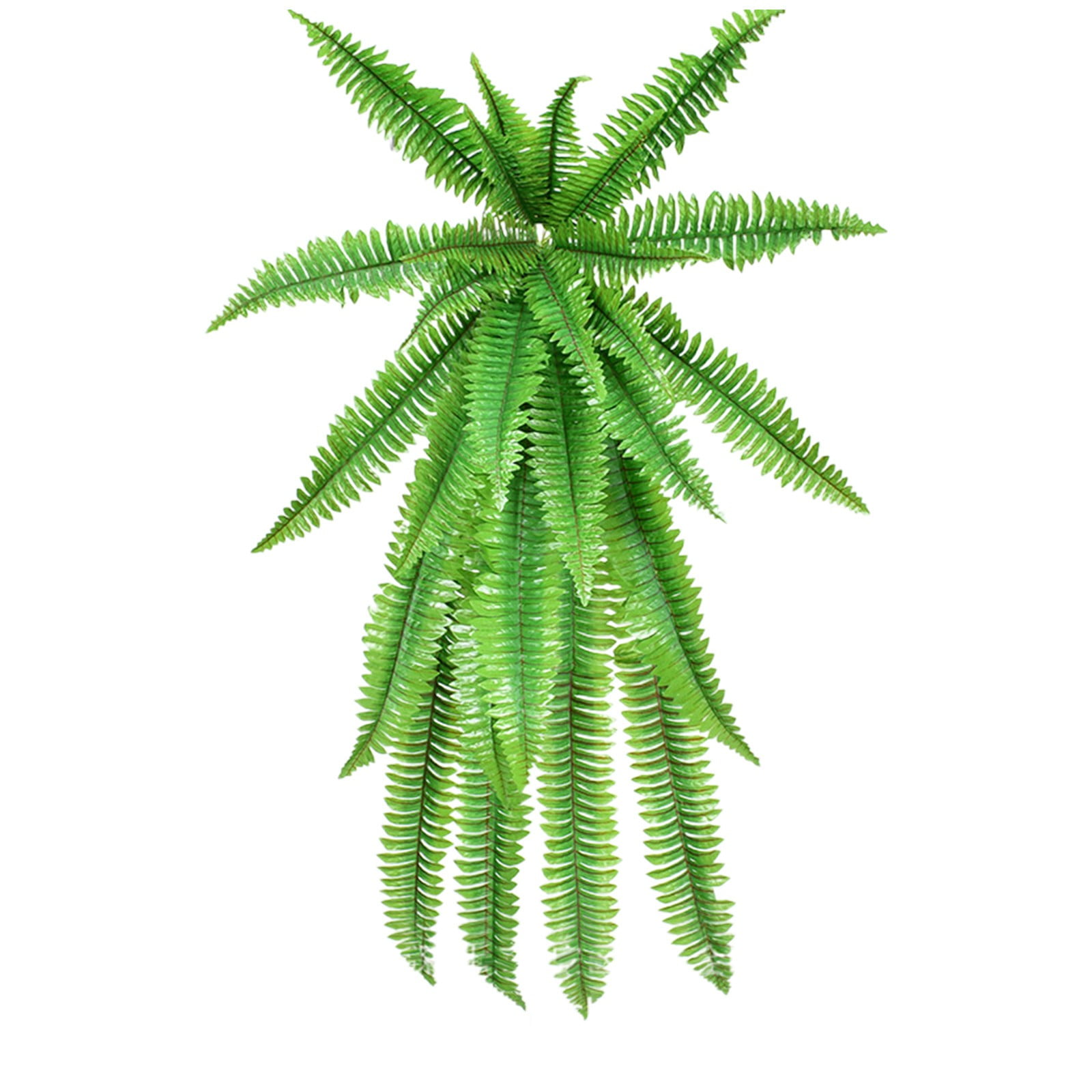 Fake Fern, Voguev Fake Flowers Artificial Bush Long Greenery Lifelike ...