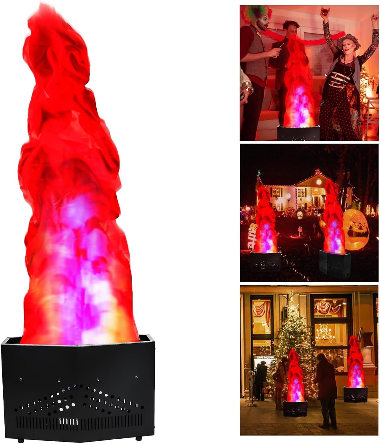Fake Fire Flame Light with 36 LED Light 6ft Artificial Simulated Flames ...