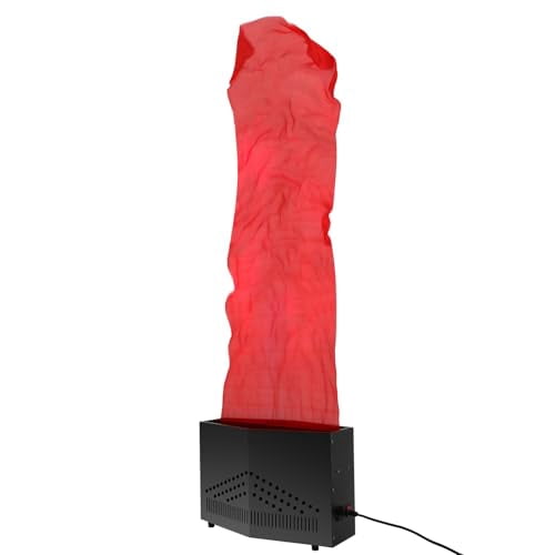 Fake Flame Light, 36 LED Red + Blue Fake Fire Flame Machine with ...