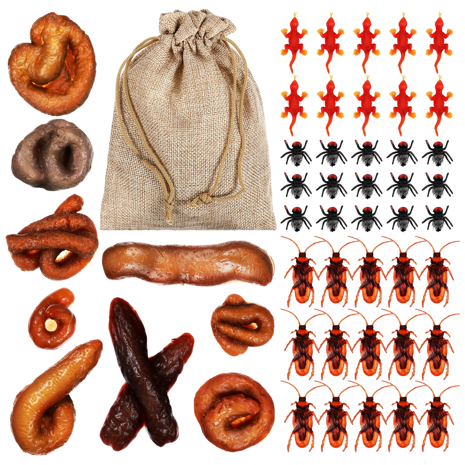 Toyandona Halloween Decoration Prank Funny Poop Toys Assorted Color ...