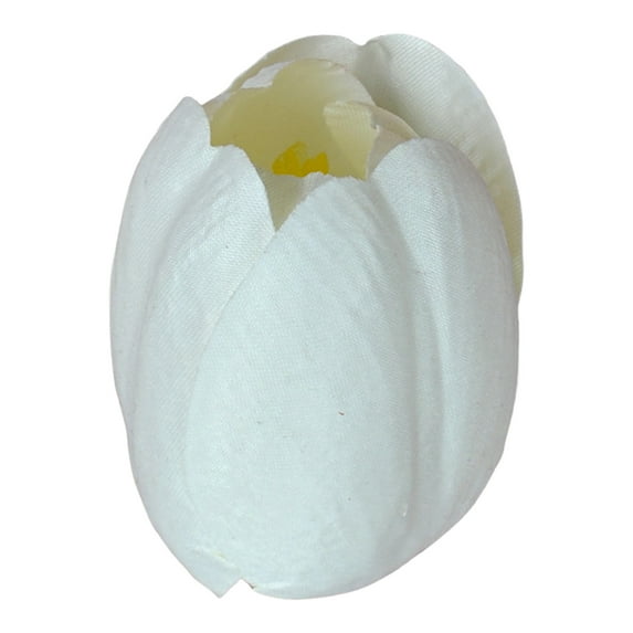 Fake Flower Head Weather-Resistant Romantic Faux Silk Blooming Tulip ...