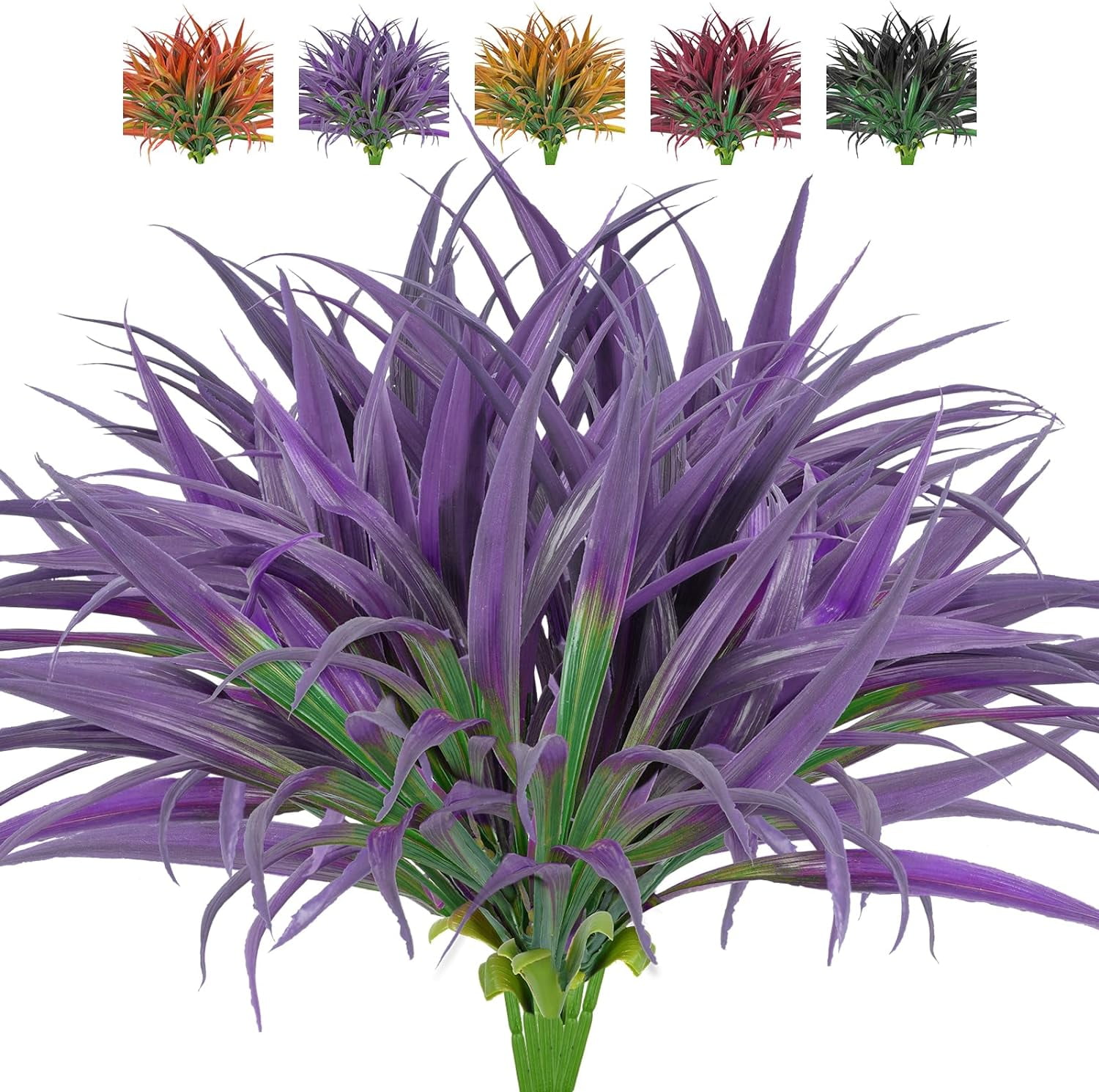 Fake Flower Plants 6PCS Artificial Greenery Stems Morning Glory Shrubs ...