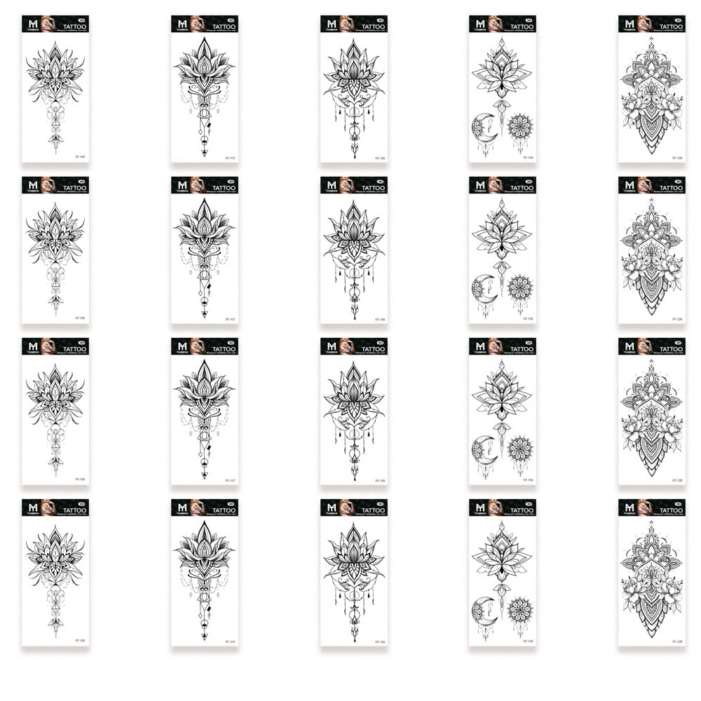 Fake Flower Tattoos Stickers Temporary Tattoos For Women Fake Flower