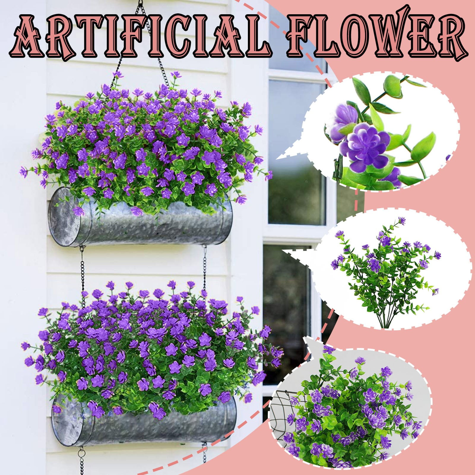 Fake Flowers,15PC Artificial Flower Latex Real Bridal Wedding Bouquet ...