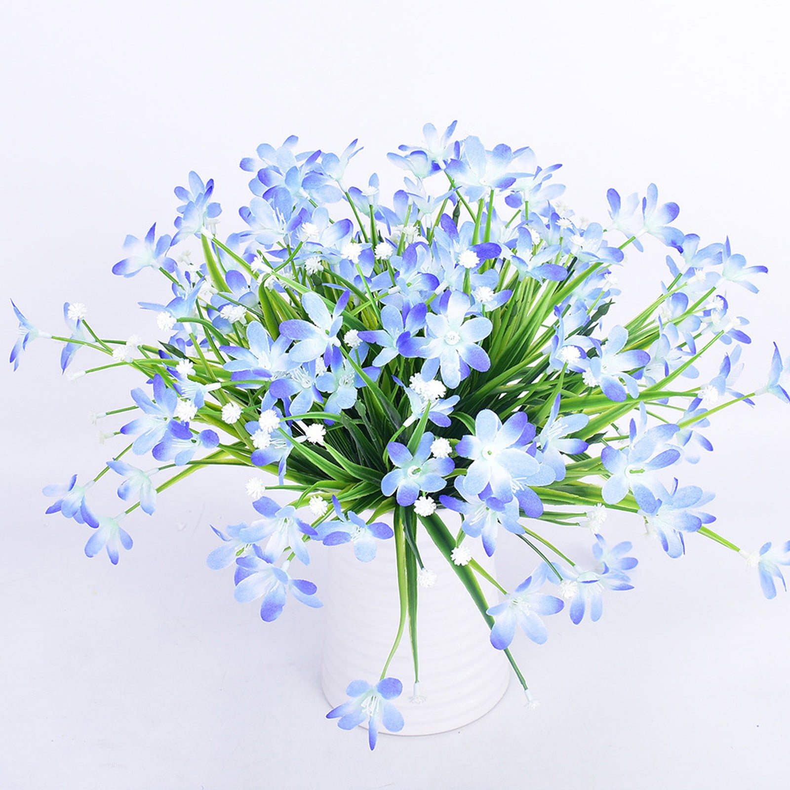 Fake Flowers,Artificial Flower Plastic Faux Daisy Wildflowers Indoor ...