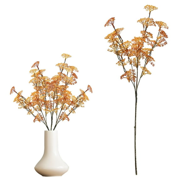 Fake Flowers,Artificial Wild Grape Vine Spray 5 Branch Berry & Stem For ...