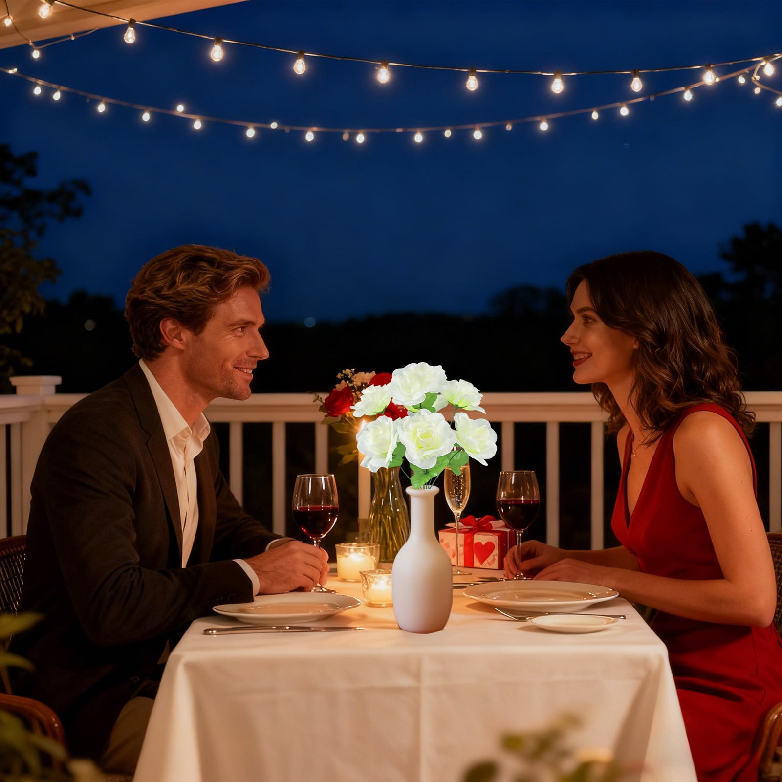 Fake Flowers Bouquet - Realistic Silk Floral Arrangement, Aesthetic ...