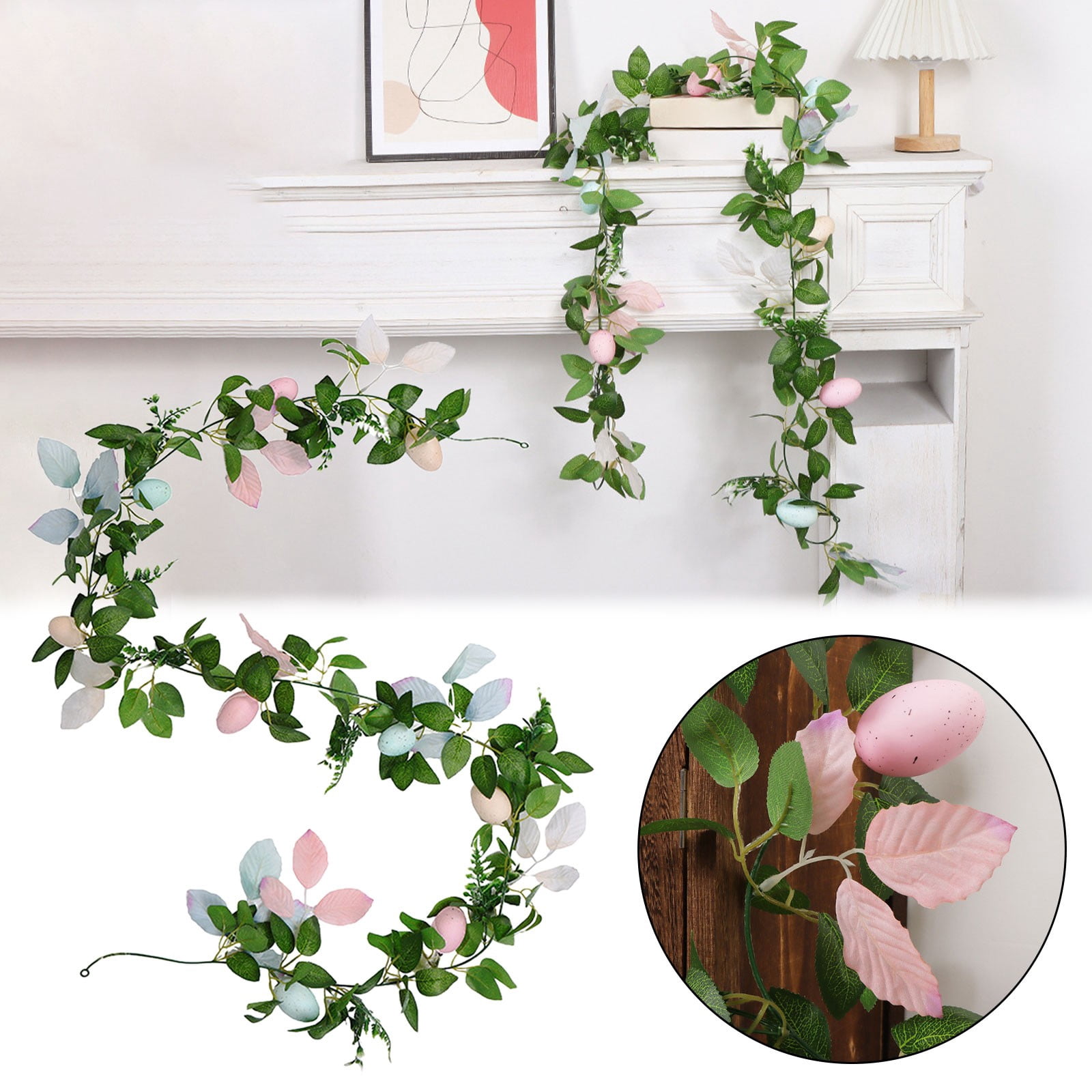 Fake Flowers Clearance! Spring Feast: Easter Egg Cane Decoration ...