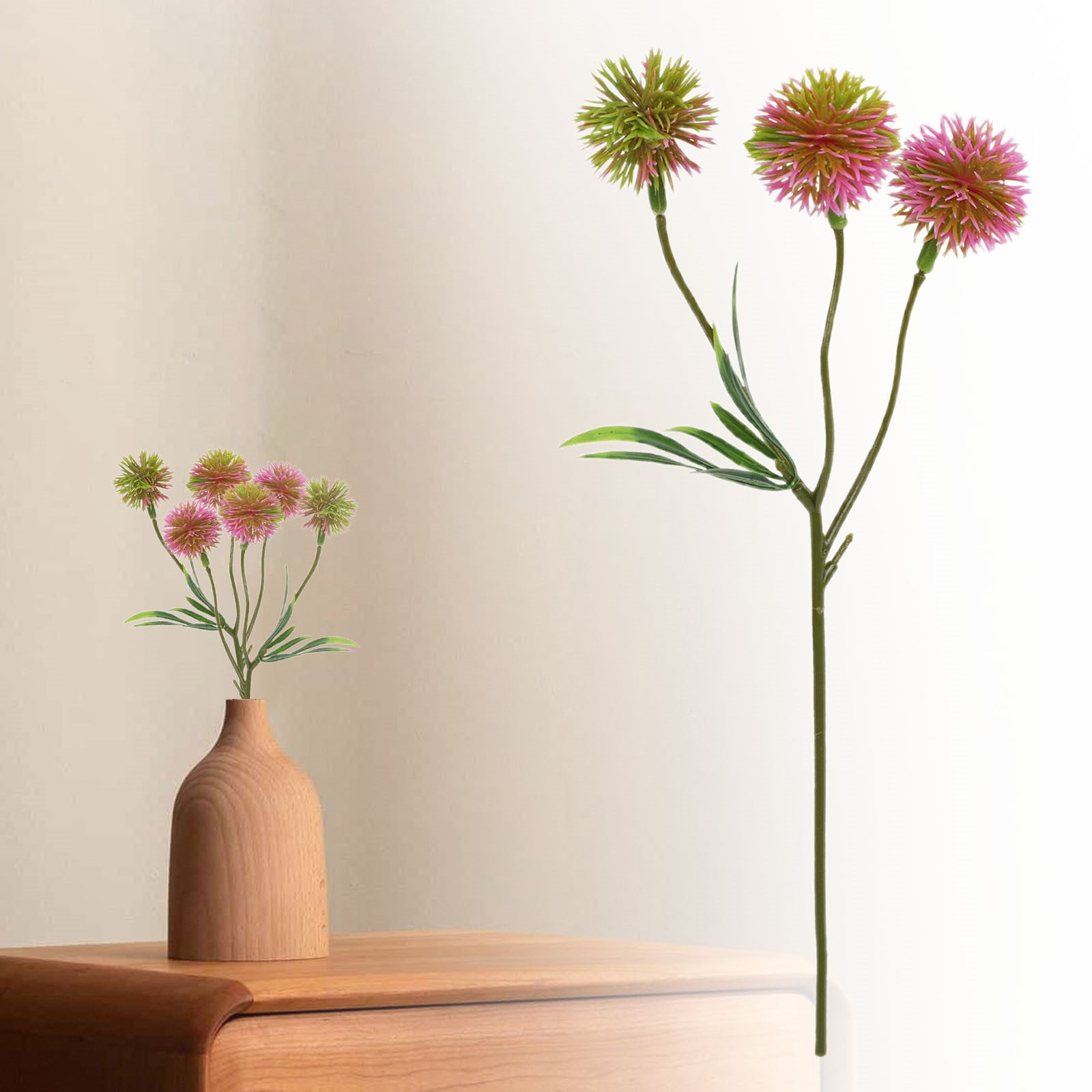 Fake Flowers,Fake Plants,Room Decor,1 Bunch Of Simulated 3 Dandelions ...